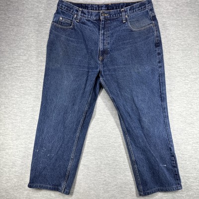 Member's Mark Jeans Men's 38x29 Dark Wash Blue Relaxed Fit Straight Leg ...