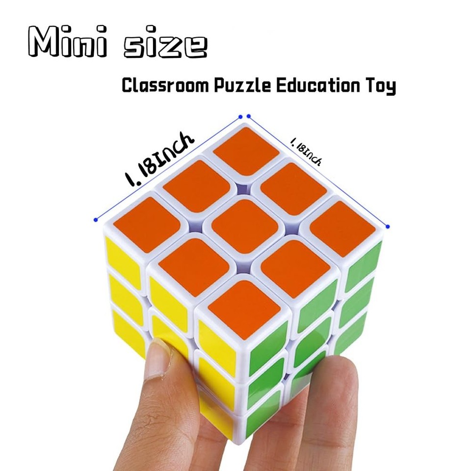 48 Pack Mini Cube Puzzle Party Favors for Kids, 1.18in 3x3 Magic Cube ...