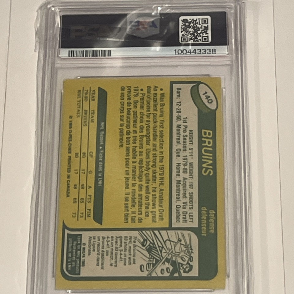 Ray Bourque Rookie Card OPC # 140 PSA 4 | eBay