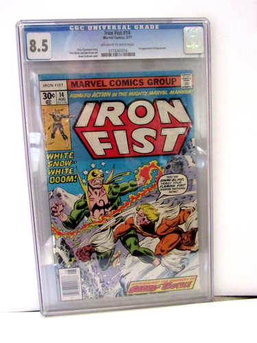 Iron Fist #14 CGC 8.5 Marvel Comics 1977 - 1st Appearance Sabretooth ...