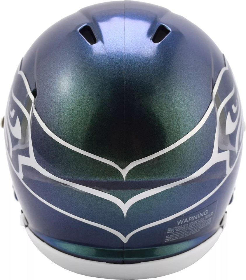 Unsigned Seattle Seahawks Metallic Green Rivalries Speed Mini Helmet | eBay