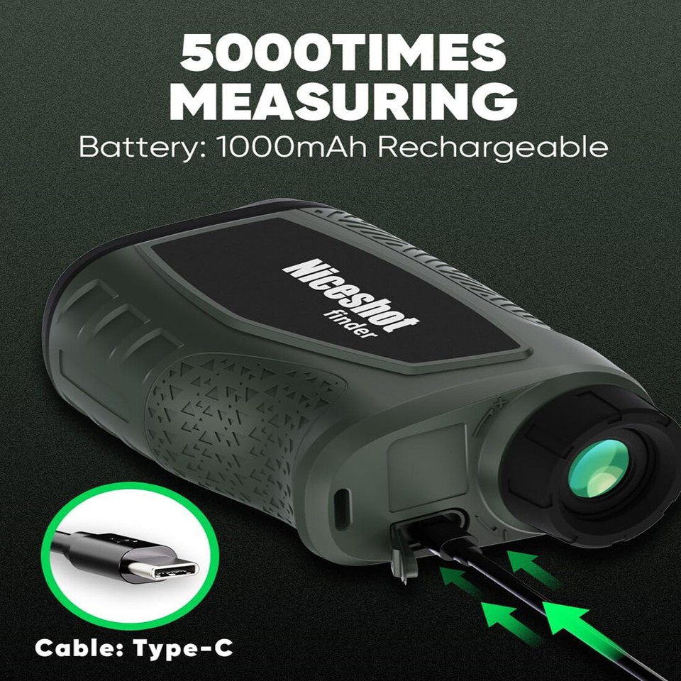 1200 Yds Hunting Laser Range finder Target Acquisition Technology 6x ...