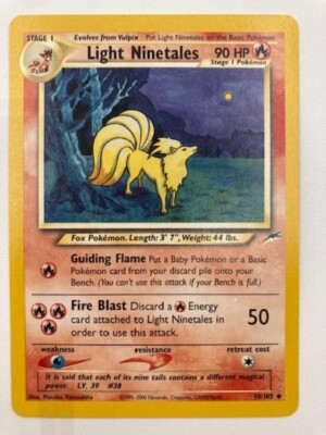 Light Ninetales 50/105 Pokemon Card Mint | eBay