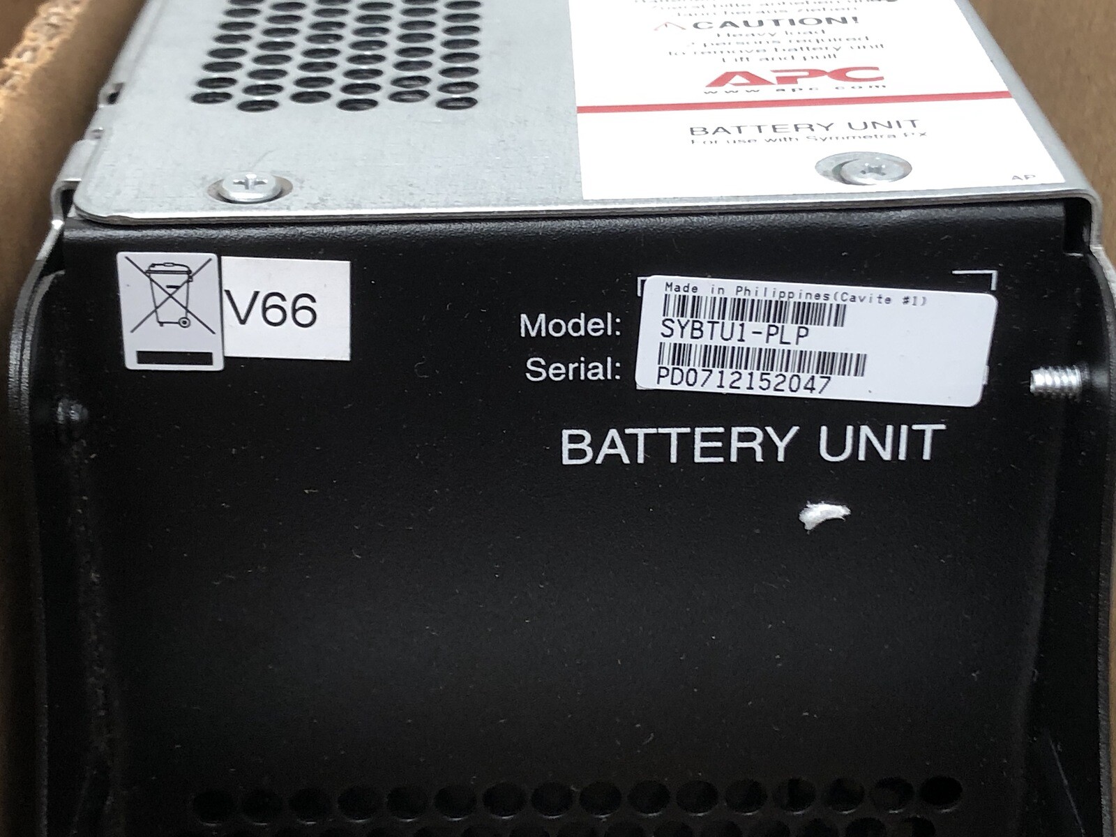 APC SYBTU1-PLP UPS Battery Module Assembly Unit used with Symmetra PX ...