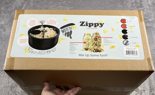 Zippy Pop Stainless Steel Stovetop Popcorn Popper 5.5 Qt Snack Maker ...