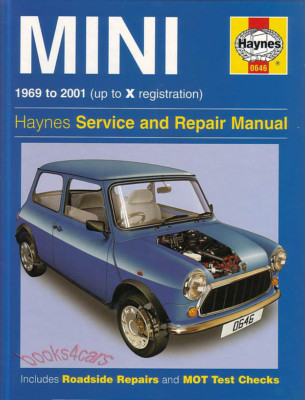 1969-2001 Austin Morris Mini Cooper Haynes Workshop Manual Service ...