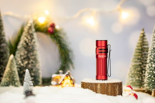 Olight Warrior Nano Red 1200 Lumens Tactical Dual Switch EDC Flashlight ...