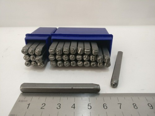 2mm 3mm number Punch Set alloy steel metal letter punch stamping set ...