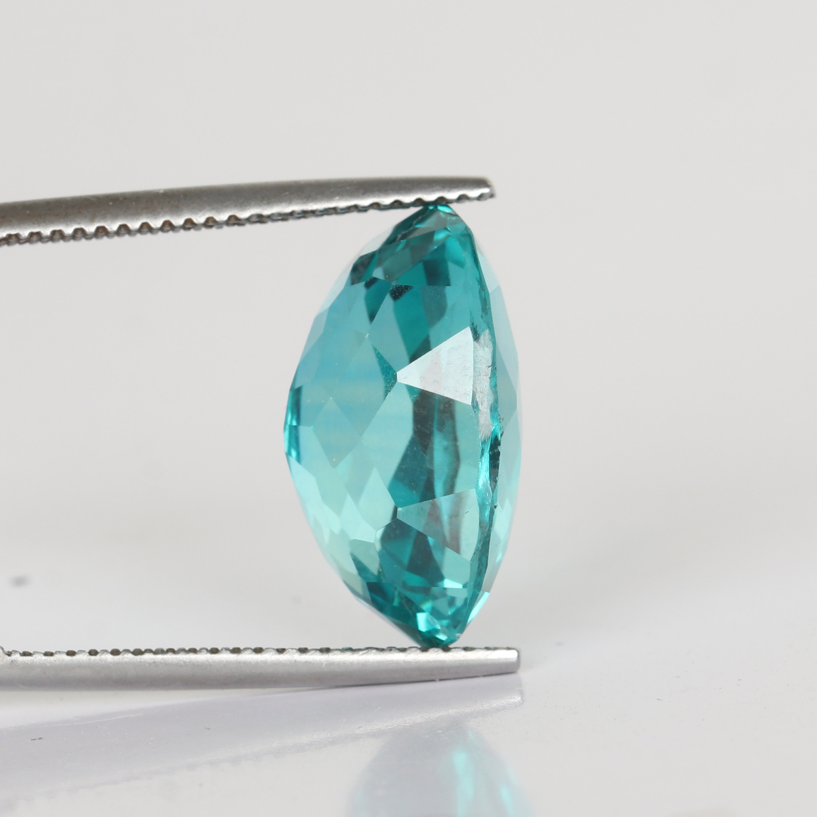 Brazil Blue-Green Color Apatite Oval Cut 13.35 Ct Lab Created Beautiful ...