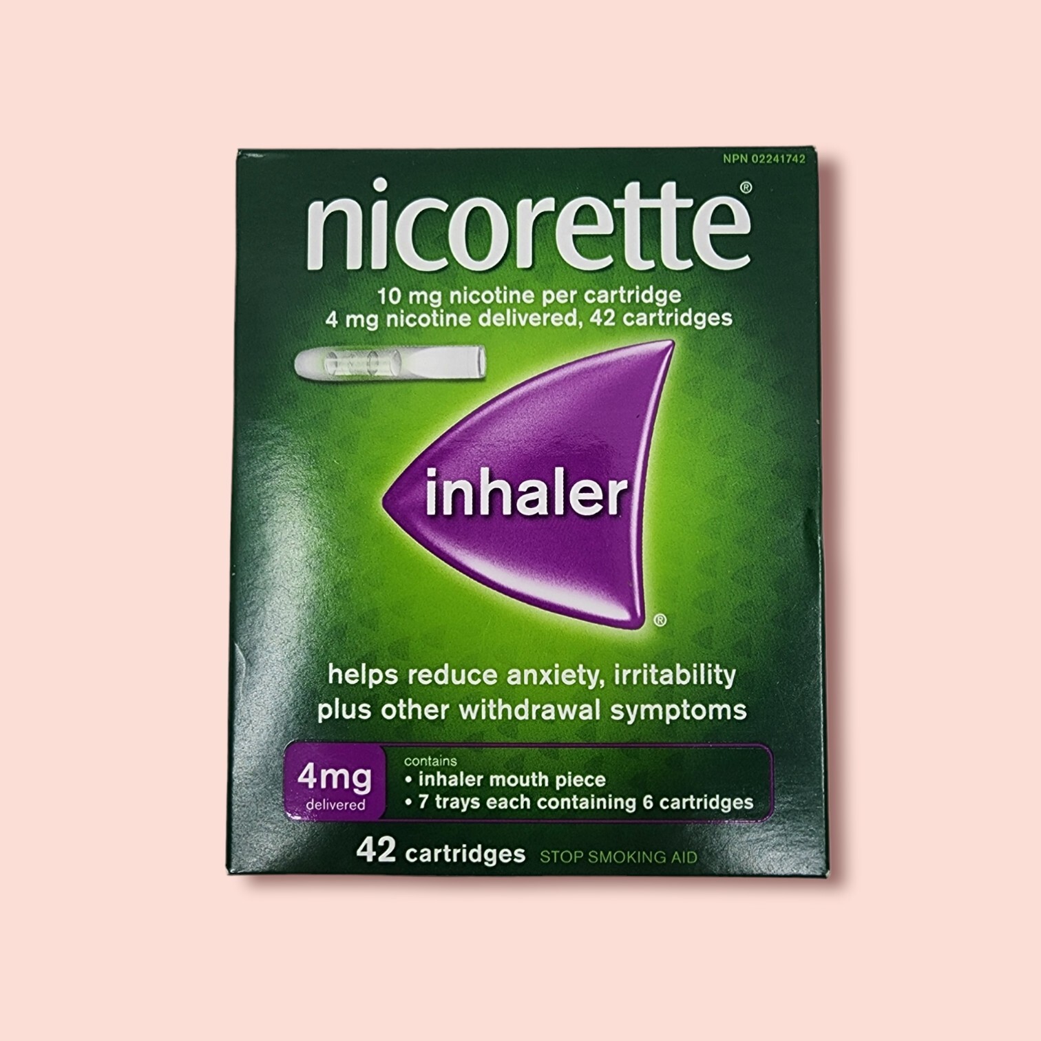 Nicorette Inhaler Stop Smoking Aid Refill Pack - 42 Pieces for sale ...