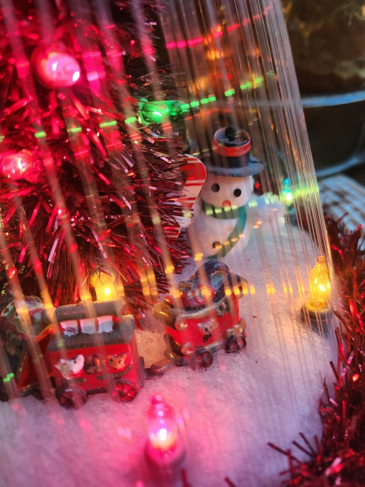 Vintage Kitschy Fishing Line Tinsel Christmas Tree | eBay