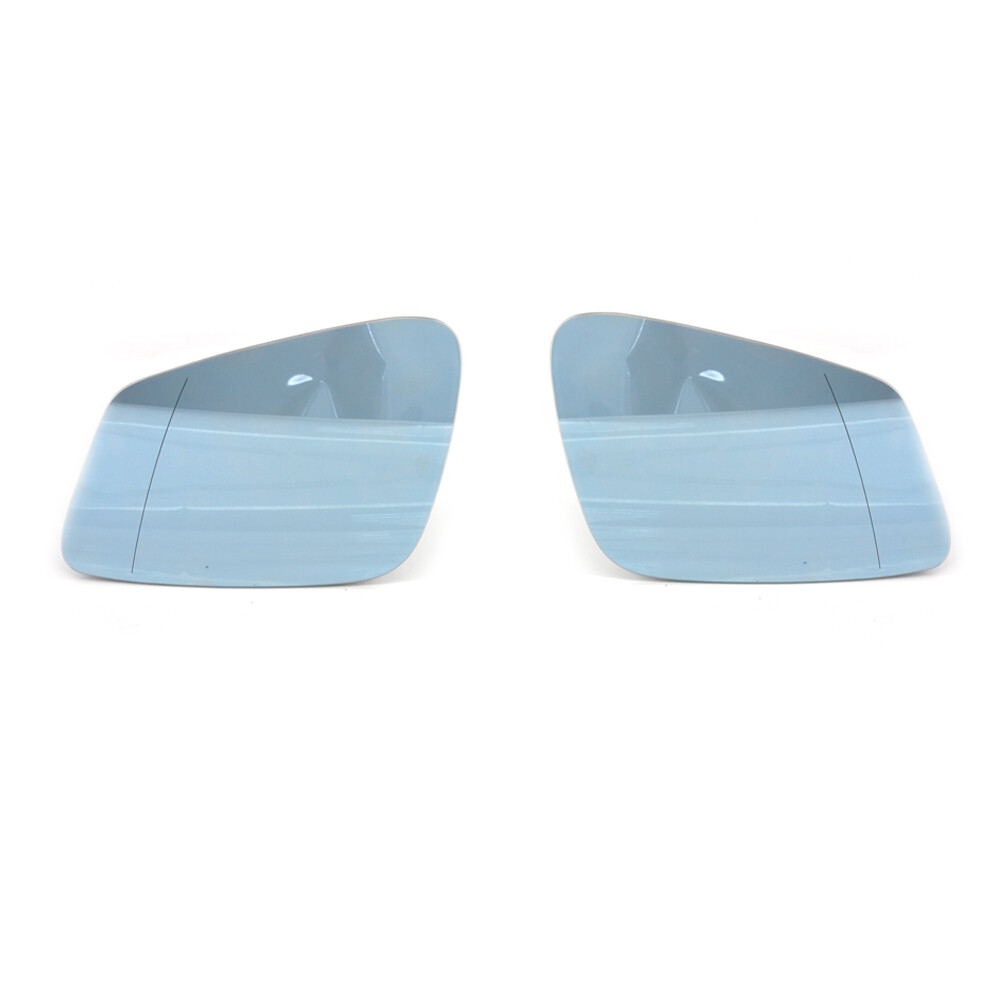 2X For BMW F10 F11 10-16 E60 F12 Blue Heated Side Wing Mirror Glass ...