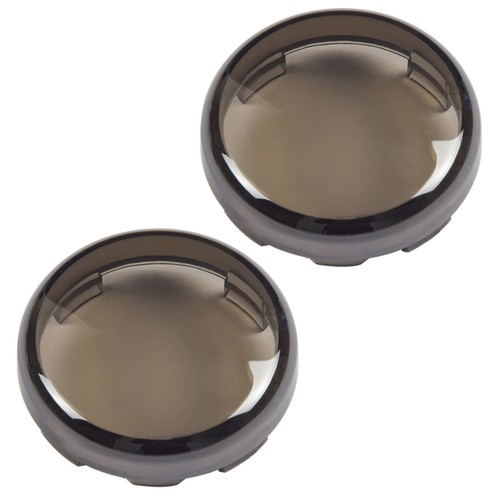 Plastic Smoke Turn Signal Light Lens Covers For Harley Blinker Dyna ...