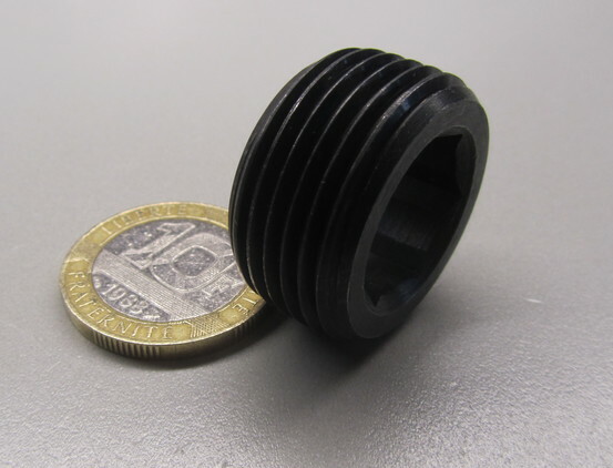 Black Oxide Hollow Jam Set Screws, 1"-14 x 1/2" Height, 5 Pieces | eBay