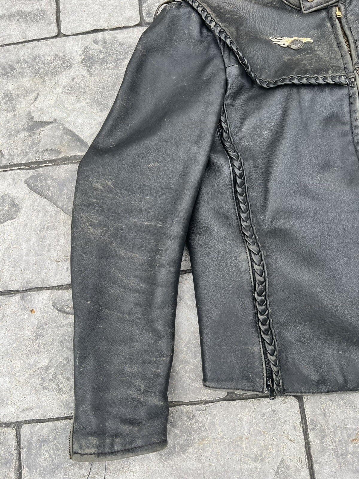 Harley Davidson Willie G Leather Motorcycle Fringe Zi… - Gem