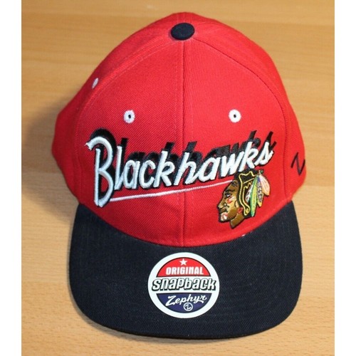NHL Hockey Chicago Blackhawks Snapback Hat Cap One Size Zephr ...