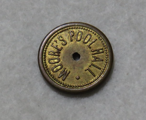 OVANDO, MONTANA MOORE'S POOL HALL 5¢ TOKEN | eBay