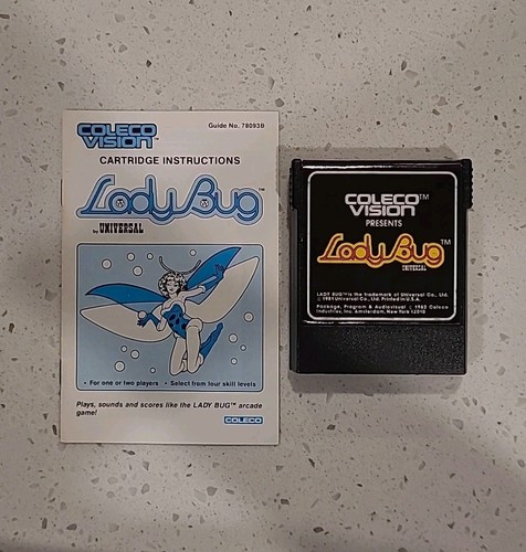Ladybug Lady Bug (Colecovision 1982) Cartridge And Manual Cleaned ...