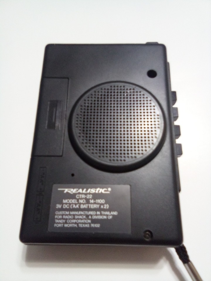 Realistic Cassette Tape Player Recorder CTR-22 Mic Model 14-1100 Tested ...