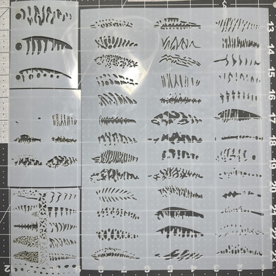 4X FISHING LURE Making PAINTING AIRBRUSH Custom Paint STENCILS Reusable ...