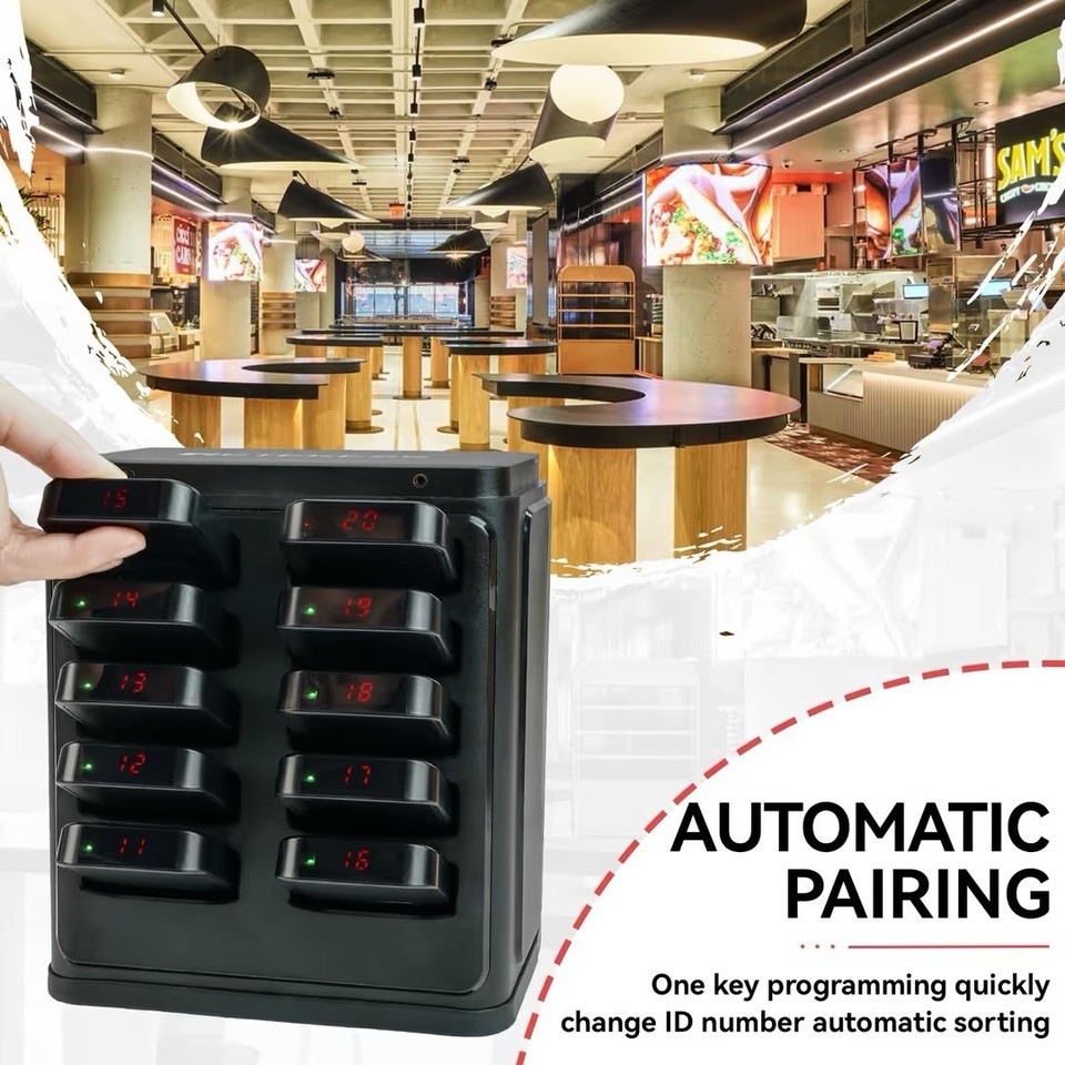 Retekess TD177 Restaurant Table Caller Pager System 30 pagers wall ...