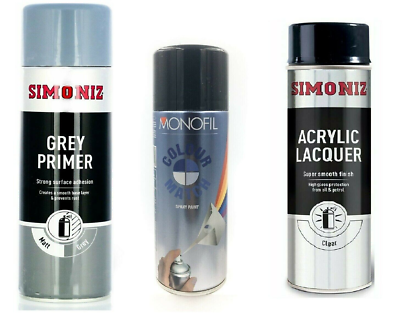 Spray Paint & Clear Laquer+Primer Aerosols for Honda Cars+Van SELECT ...