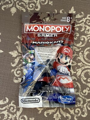 NEW SEALED Mario Kart Monopoly Gamer METAL MARIO Token Power Pack Game ...