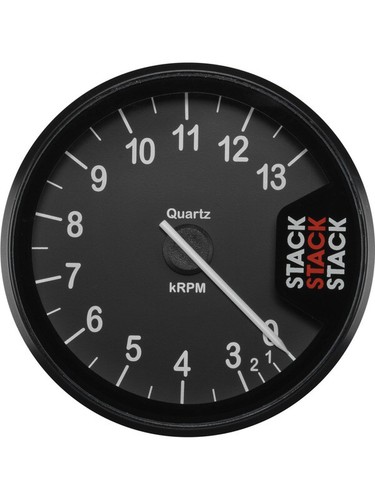 Autometer Stack Clubman Tachometer 80mm 0-3-13K RPM Black (ST200-0313 ...
