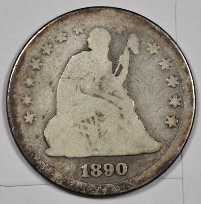 1890 Seated Liberty Quarter. VG Obverse. AG Reverse. 199046 | eBay