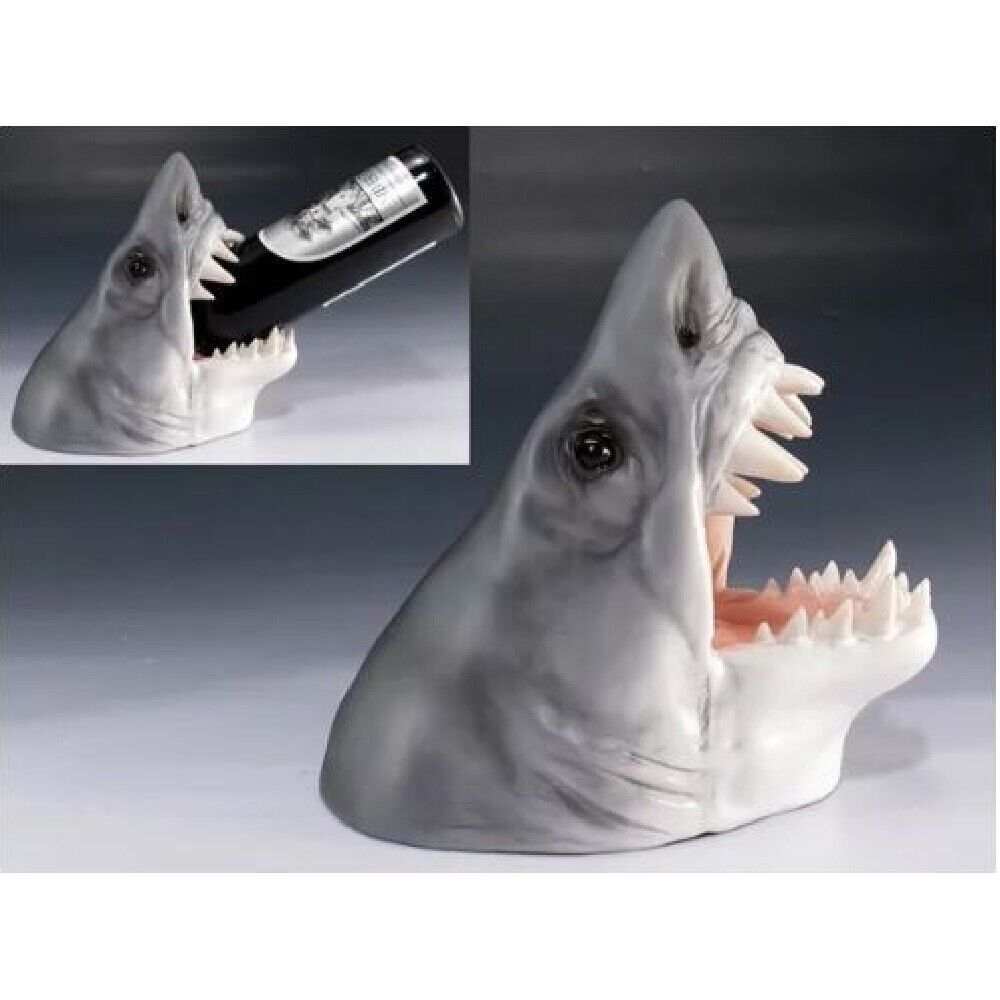 Zeckos Parched Predator Shark Head Wine Bottle Holder for sale online ...