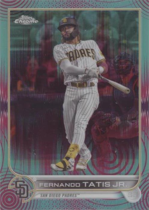 2022 Topps Chrome Sonic - Fernando Tatís Jr. #150 Aqua & Pink Sonic ...
