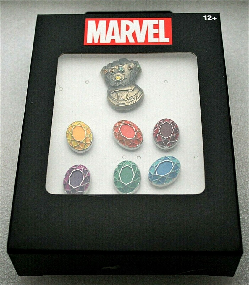Marvel Comics Avengers Infinity Gauntlet & Stones Collectors 7 Pin Set ...