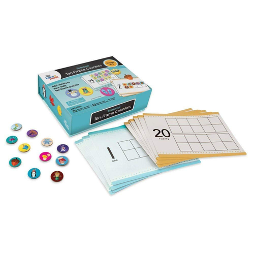 Seasonal Ten Frames Math Counters for Kids, Math Counters Chips for ...