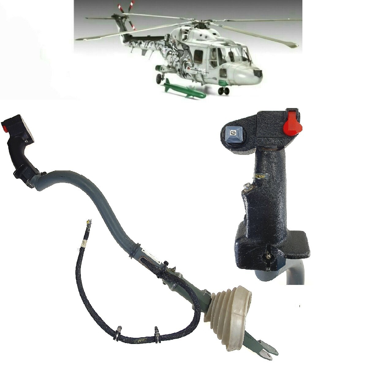 WESTLAND LYNX Control Stick Grip Column Cockpit Helicopter Joystick ...