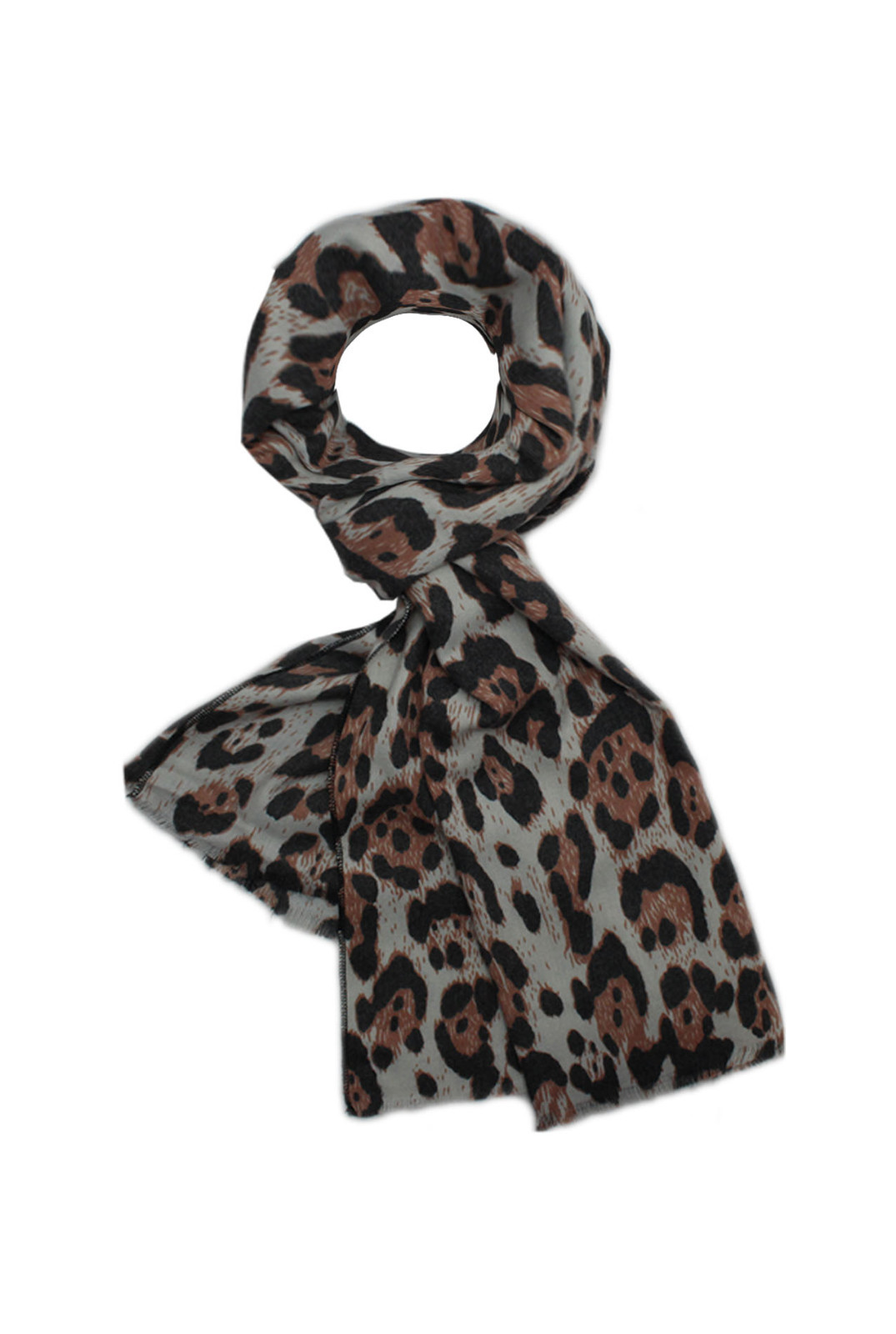 NEW Animal Leopard Print Scarf Shawl Long Large Warm Soft Wool Winter ...