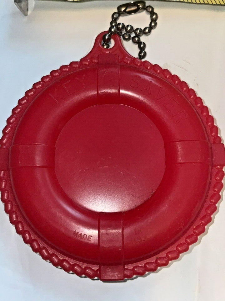 RUTZ SMITH AGENCY INC MARINE KEY SAVER RED AND WHITE VINTAGE | eBay
