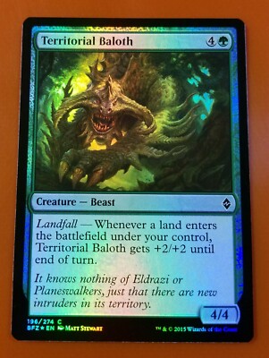 1x Territorial Baloth | FOIL | Battle for Zendikar | MTG Magic Cards | eBay