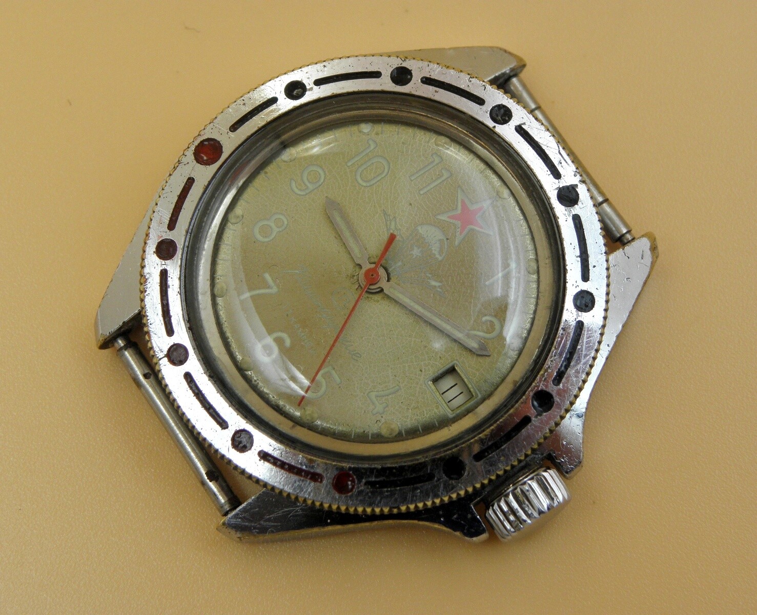 VOSTOK MILITARY WATCH Date KOMANDIRSKIE AIRBORNE *VDV* SOVIET RUSSIAN ...