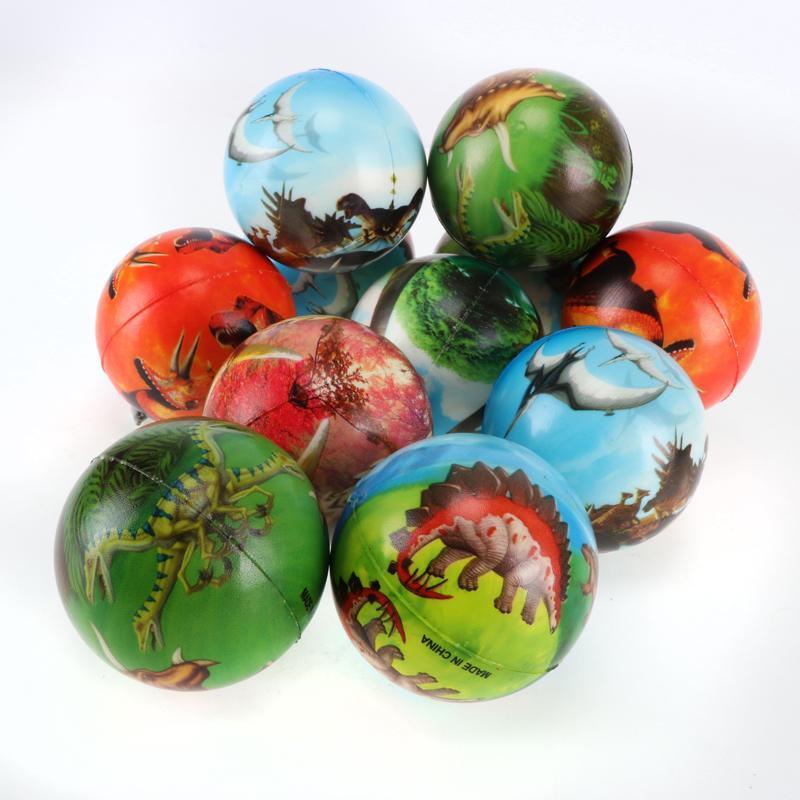 Squeeze Me Dinosaur Stress Ball - 6.3cm Dia - 6 Assorted Designs ...