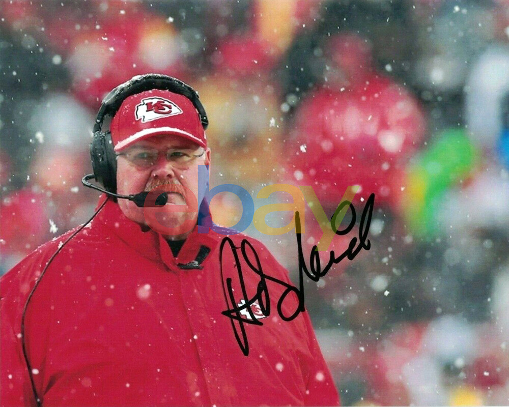 Andy Reid AUTOGRAPHED KANSAS CITY CHIEFS 8x10 PHOTO SIGNED reprint | eBay