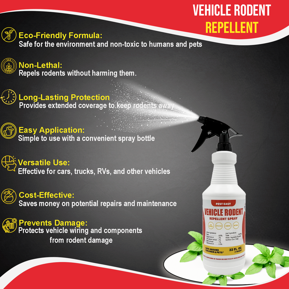 Pest Easy Rodent Repellent for Car Engines - Eco-Friendly & Long ...