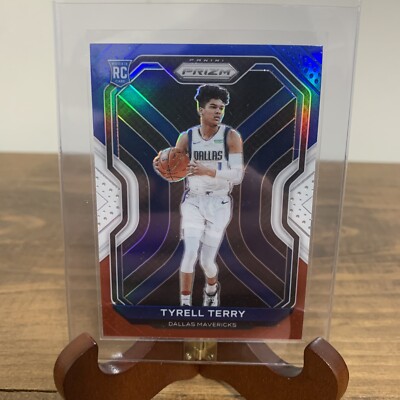 2020-21 Panini Prizm Red White & Blue Prizm Tyrell Terry #259 Rookie RC ...