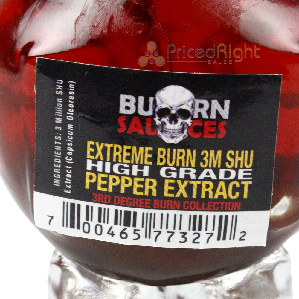 Burn Sauces Extreme Artifact with 3M Scoville Pepper Extract 1.7 Oz ...