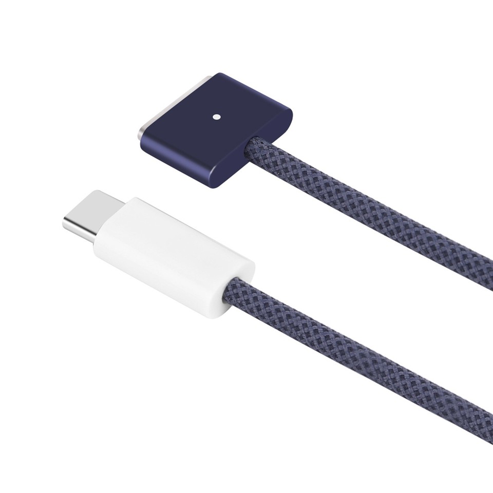 Blue 2m USB Type C To Magsafe 3 Cable Cord for MacBook Air Pro A2442 ...