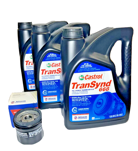 Allison TranSynd TES 668 Full Synthetic Transmission Fluid and Spin On ...