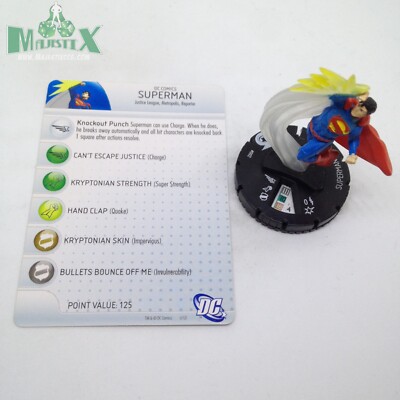 Heroclix Justice League New 52 set Superman #002 Fast Forces figure w ...