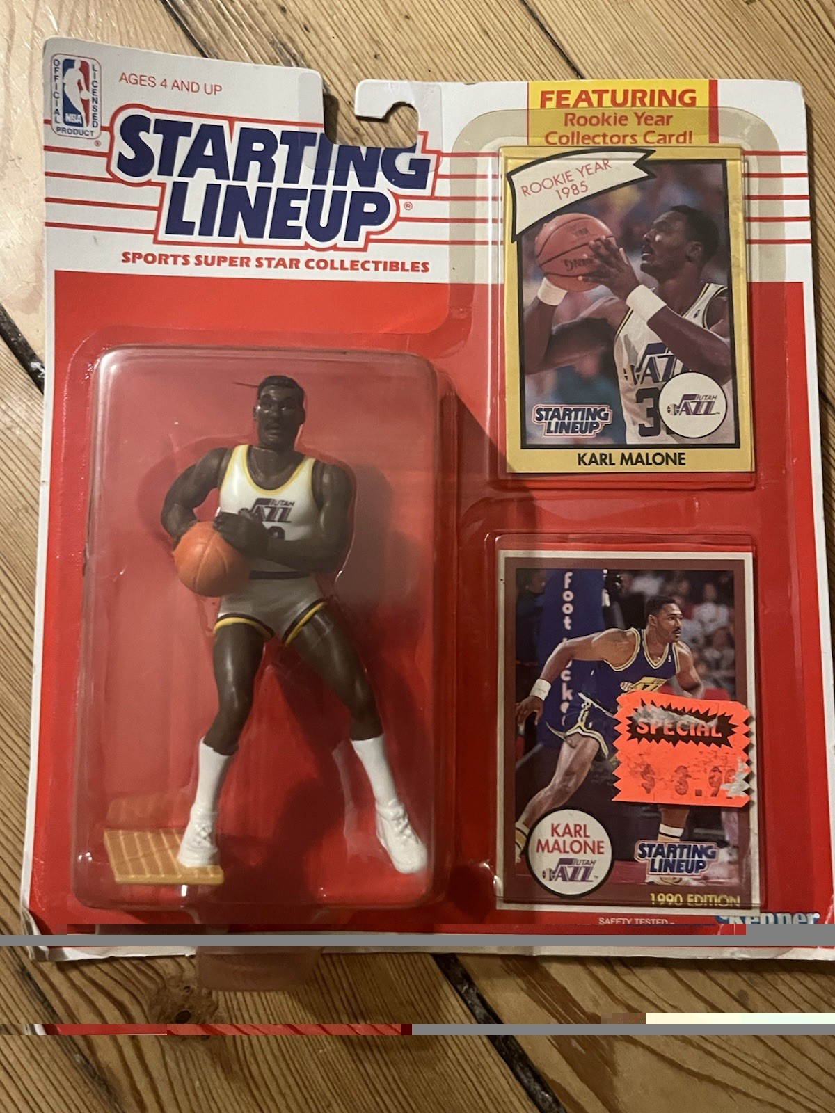 Starting Lineup Karl Malone Utah Jazz 1990 Action Figure Collector's ...