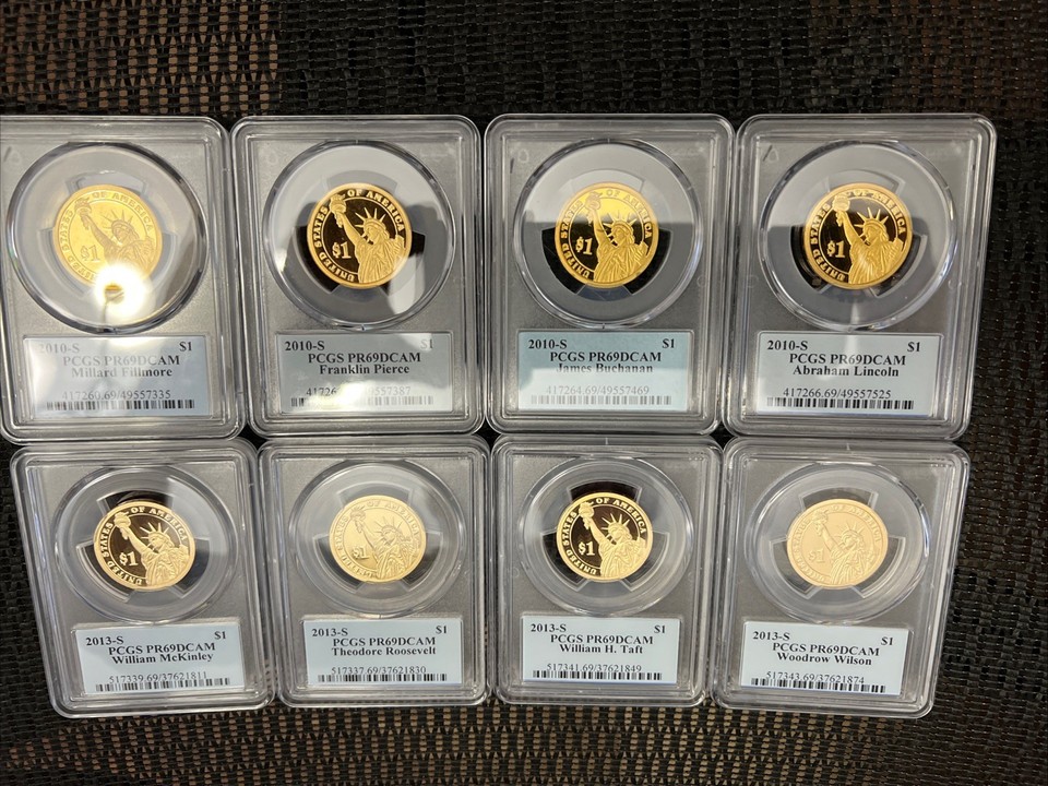 LOT of 8 Gold PCGS PR69 Slabbed Graded U.S. Proof Coins ESTATE SALE! | eBay
