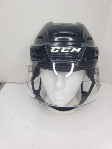 CCM Tacks 710 Pro Stock NHL Ice Hockey Helmet Black Adult Size Medium W ...