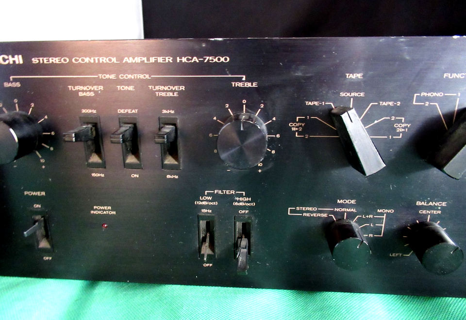 HITACHI HCA-7500 STEREO CONTROL AMPLIFIER / PREAMP | eBay